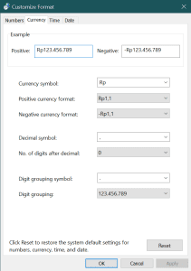 Cara Mengubah Regional Setting Windows untuk Excel