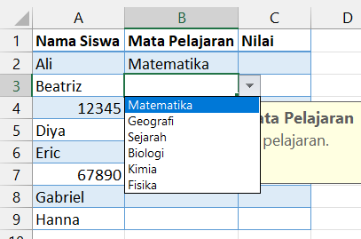 Cara Membuat Data Validation di Excel | Excelandor
