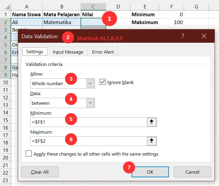 Cara Membuat Data Validation di Excel | Excelandor