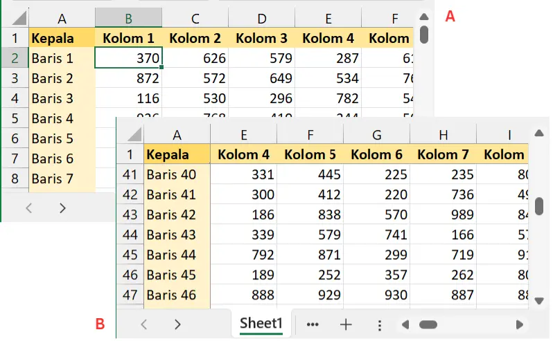 Cara Freeze Kolom dan Baris di Excel: Panduan Praktis