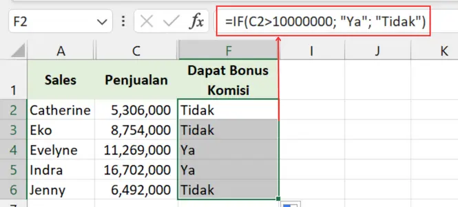 Cara Menggunakan Fungsi IF Excel | Excelandor