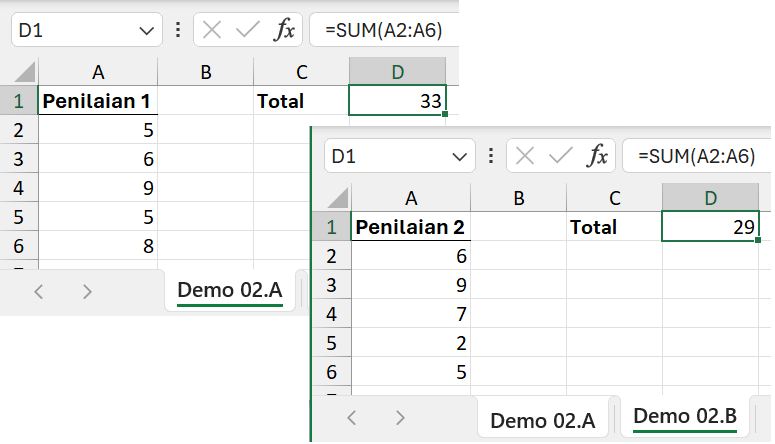 Fungsi SUM di Excel | Excelandor
