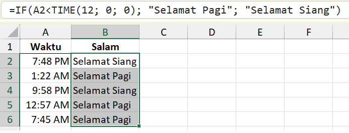 Rumus TIME Excel: Cara Membuat Entri Waktu dengan Benar