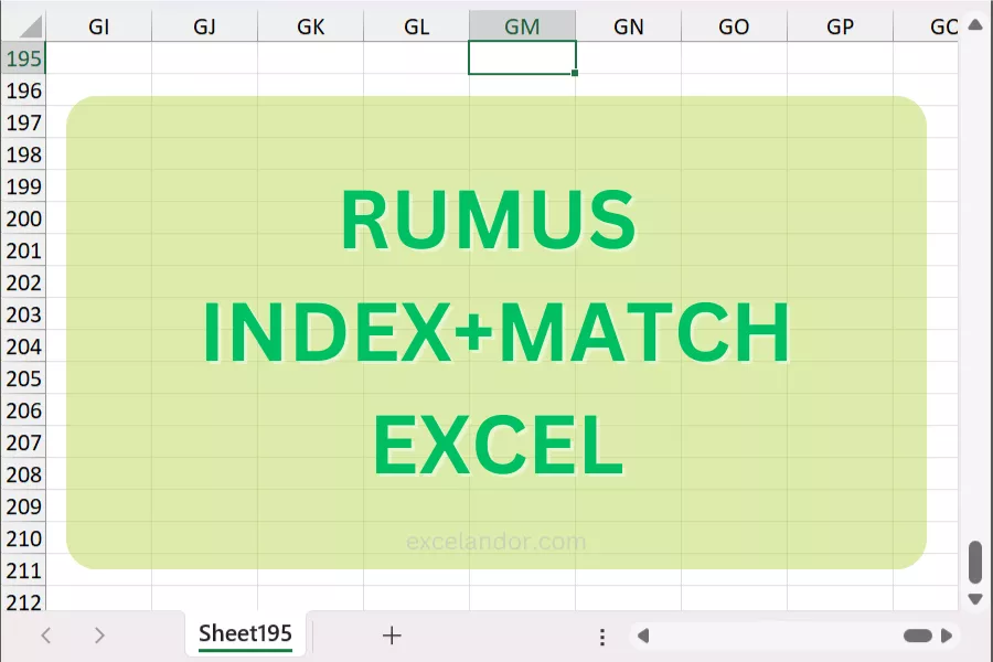 Rumus INDEX + MATCH Excel: Alternatif Dinamis untuk VLOOKUP, HLOOKUP